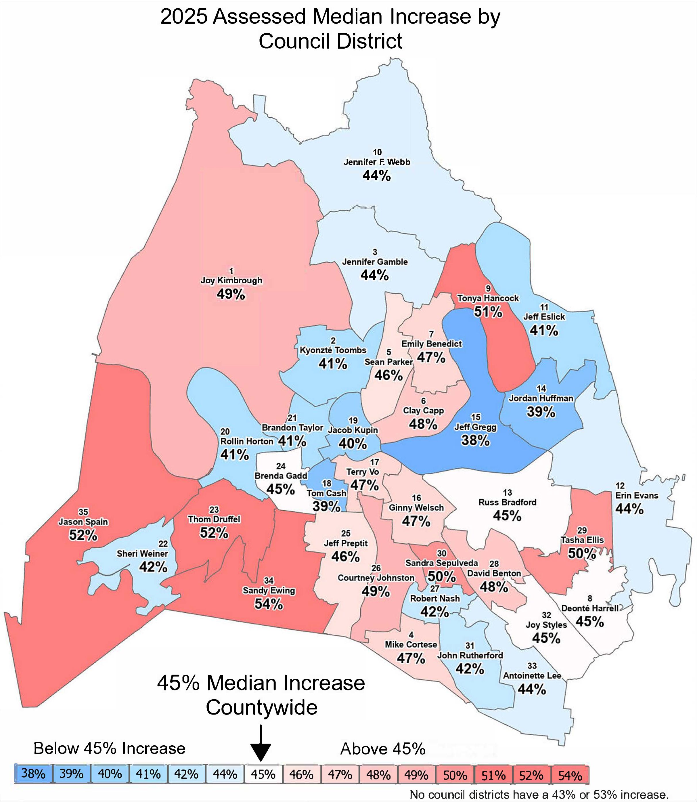 Nashville property values increased 45% since 2021, according to city ...
