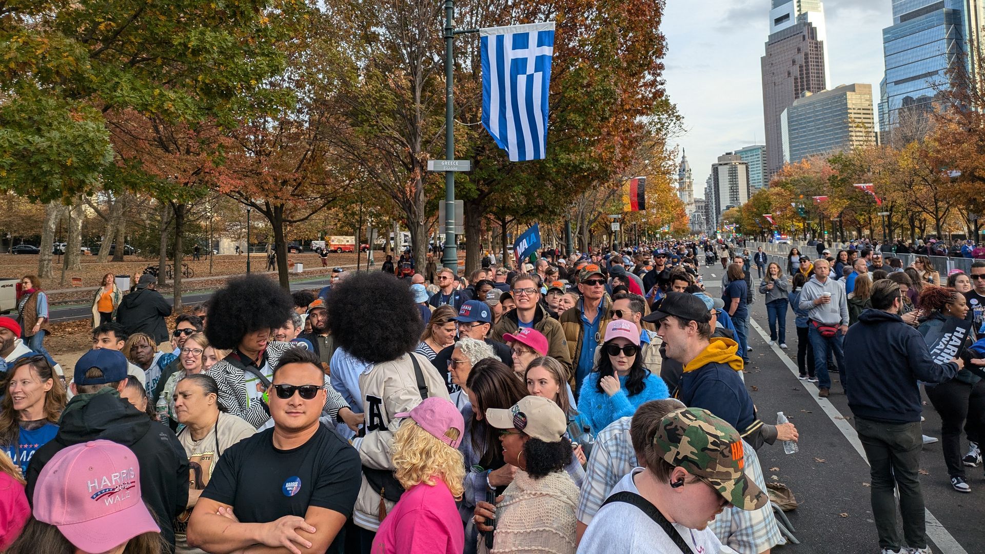 Kamala Harris Philadelphia rally draws big crowds, celebs on Election ...