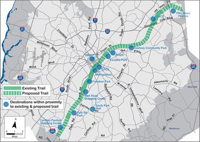 Cross Charlotte Trail: Long-awaited greenway project will make ...