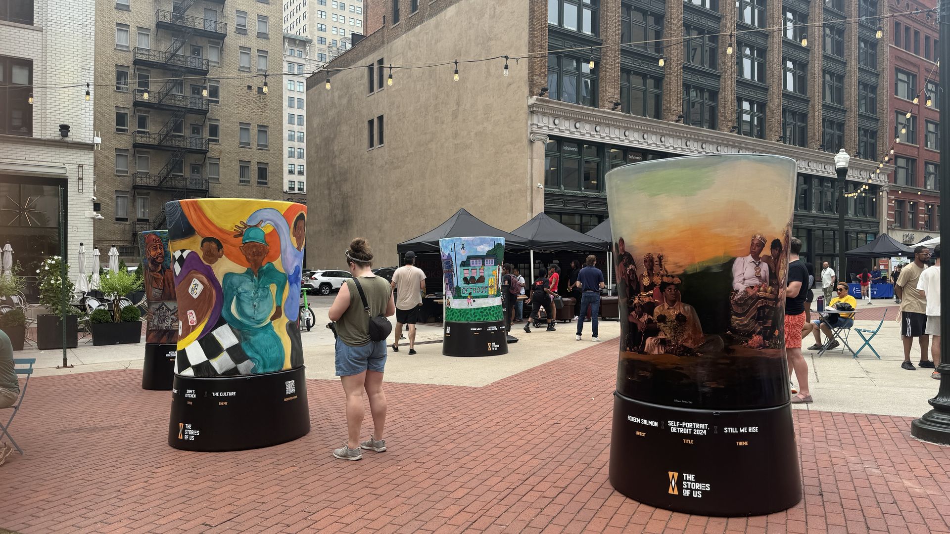 Black history murals tell story in Capitol Park - Axios Detroit