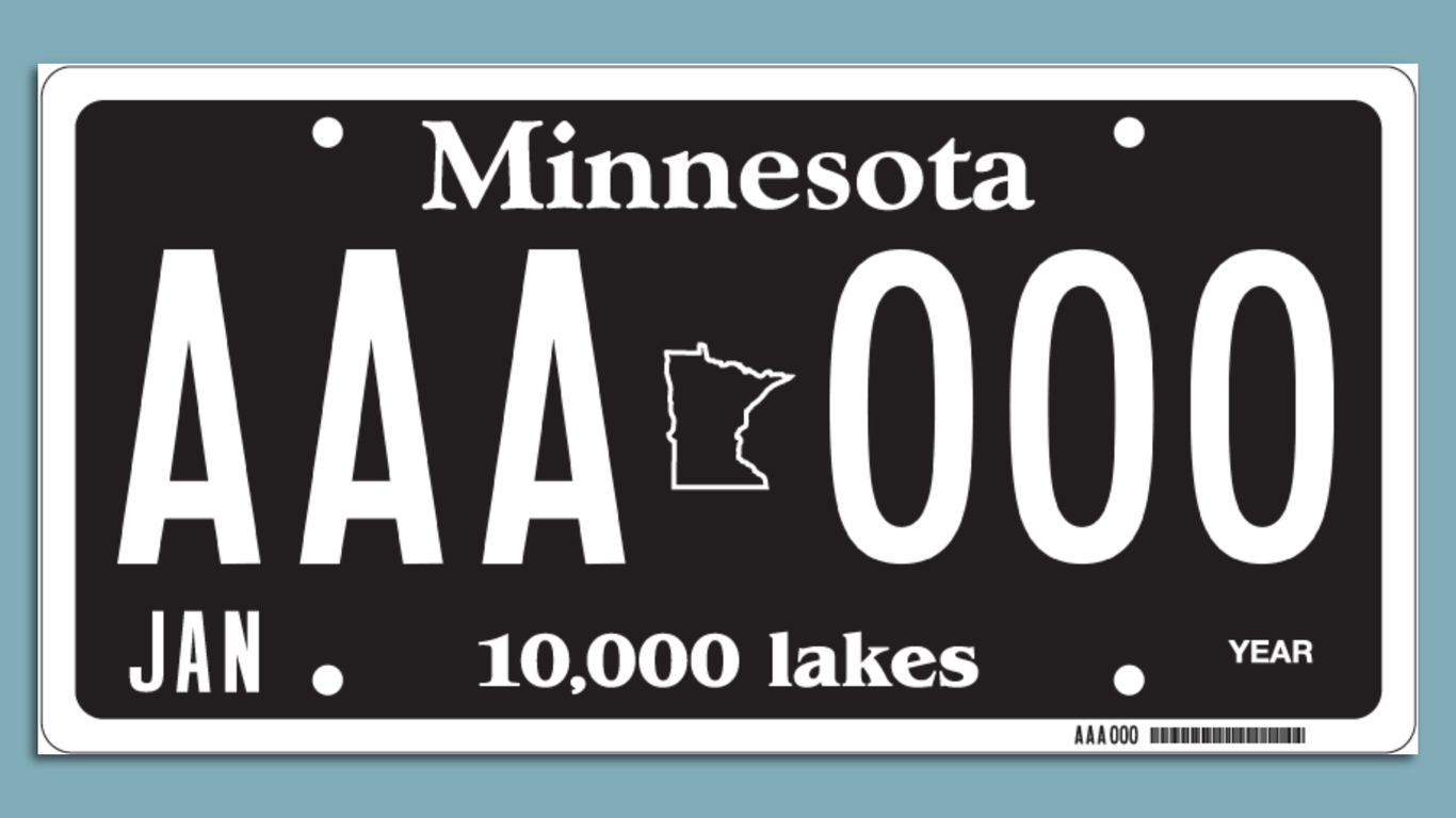 Minnesota blackout license plate sales to begin Jan. 1 - Axios Twin Cities