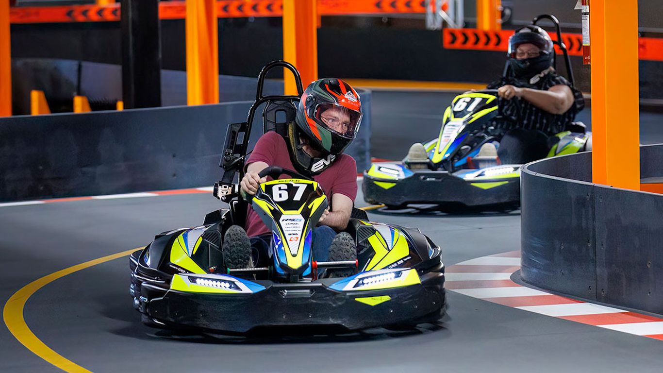 RushHour indoor go-kart track opens in Morrisville - Axios Raleigh