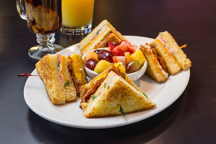 Rusty Bucket now serves brunch. View menu including the Triple Decker ...