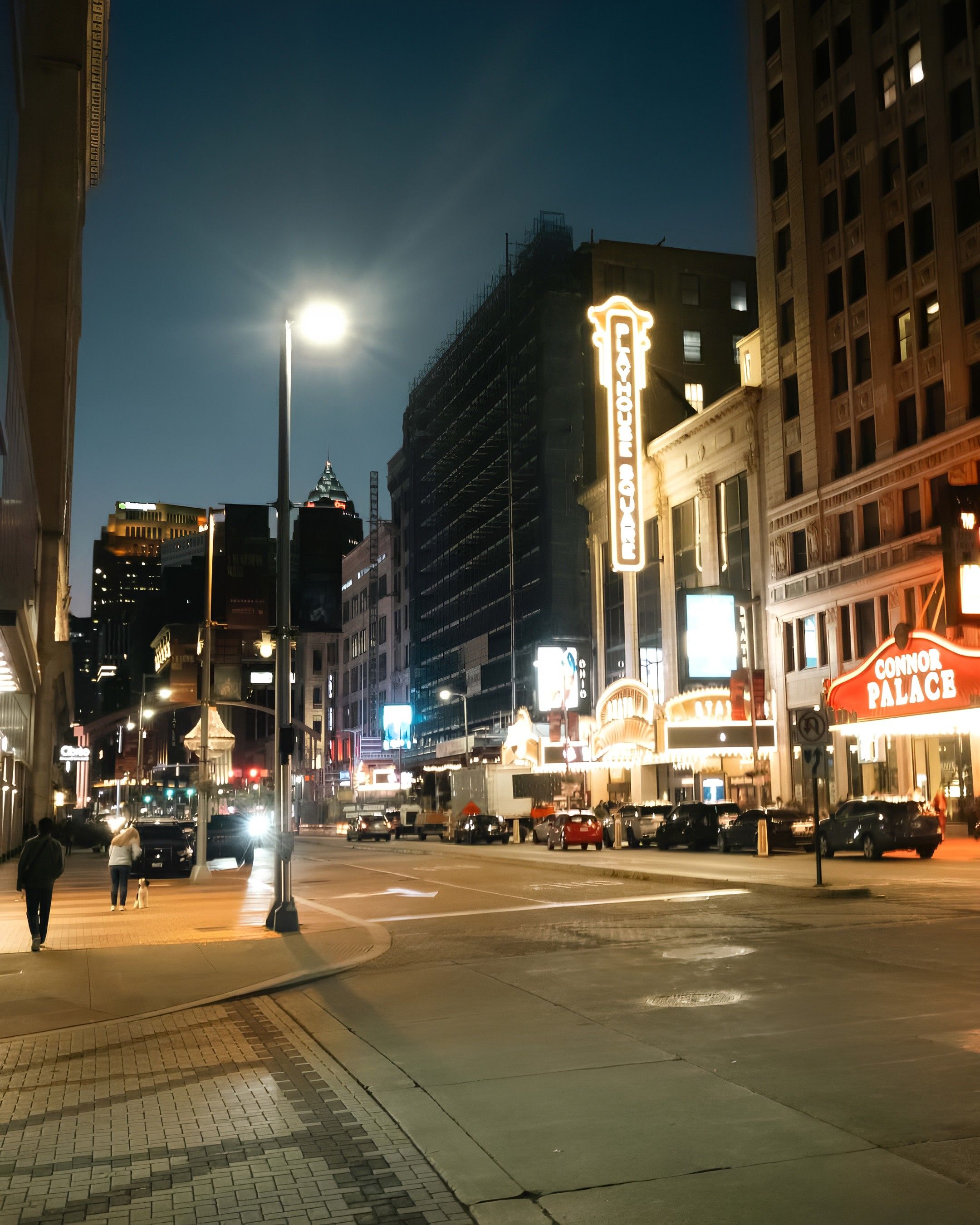 Capturing Cleveland: Playhouse Square at night - Axios Cleveland