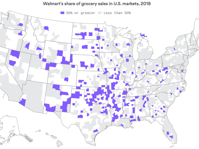 Map Of Us In Walmart Stores