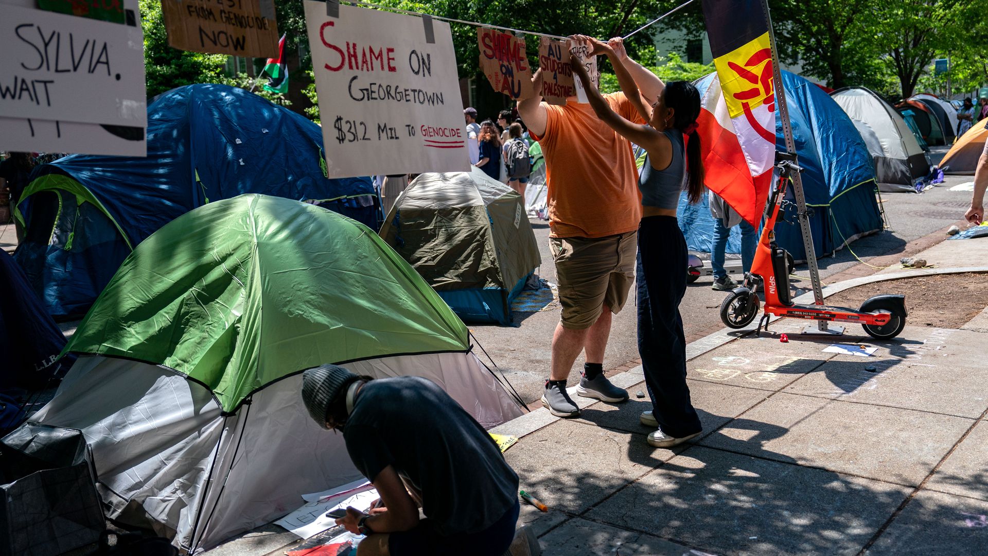 Around the Beltway: GWU protests continue - Axios Washington D.C.