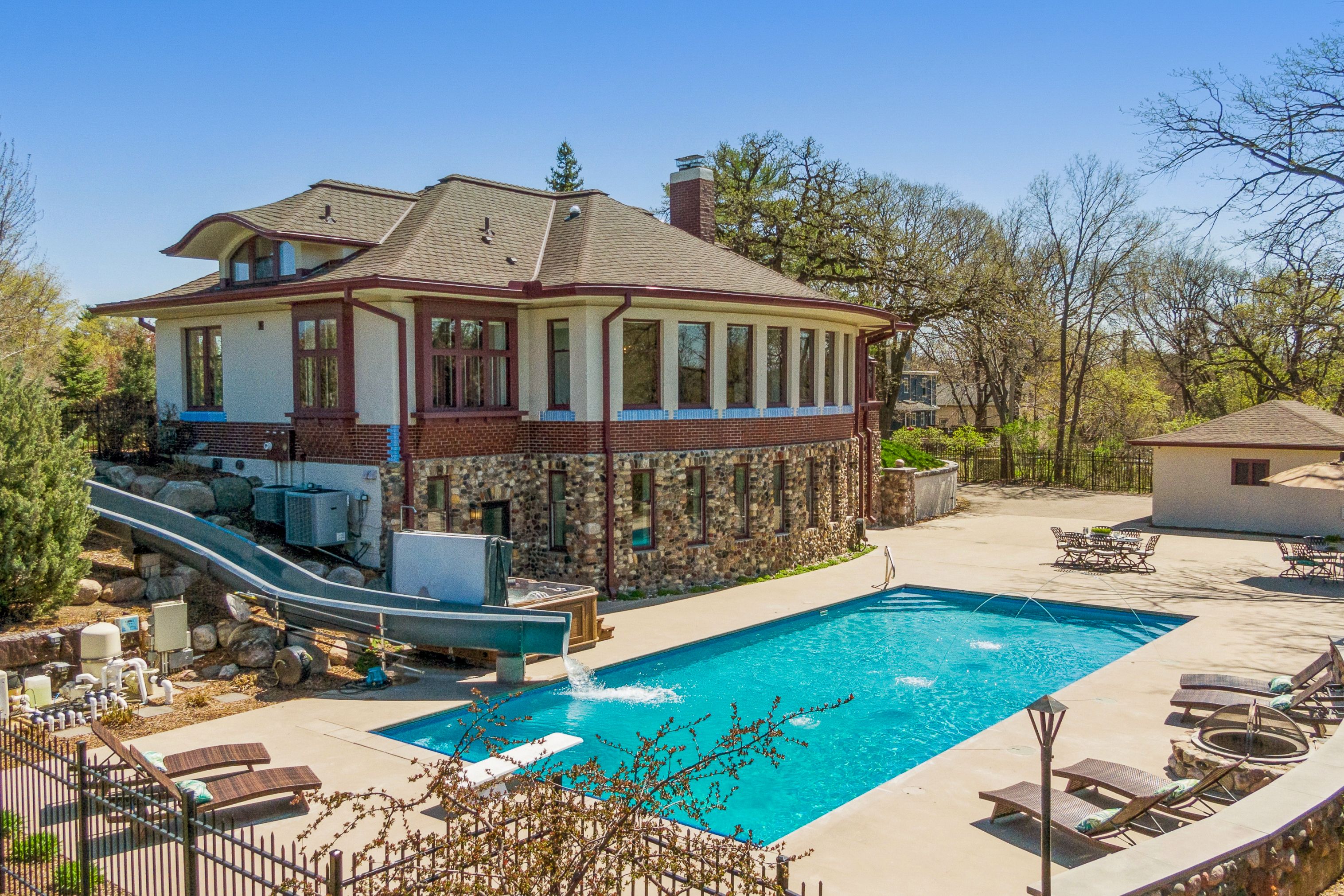 Linden Hills mansion with 49-foot waterslide lists for $1.995 million ...