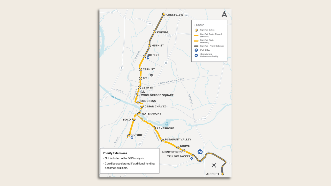 Austin releases light rail project draft plan - Axios Austin