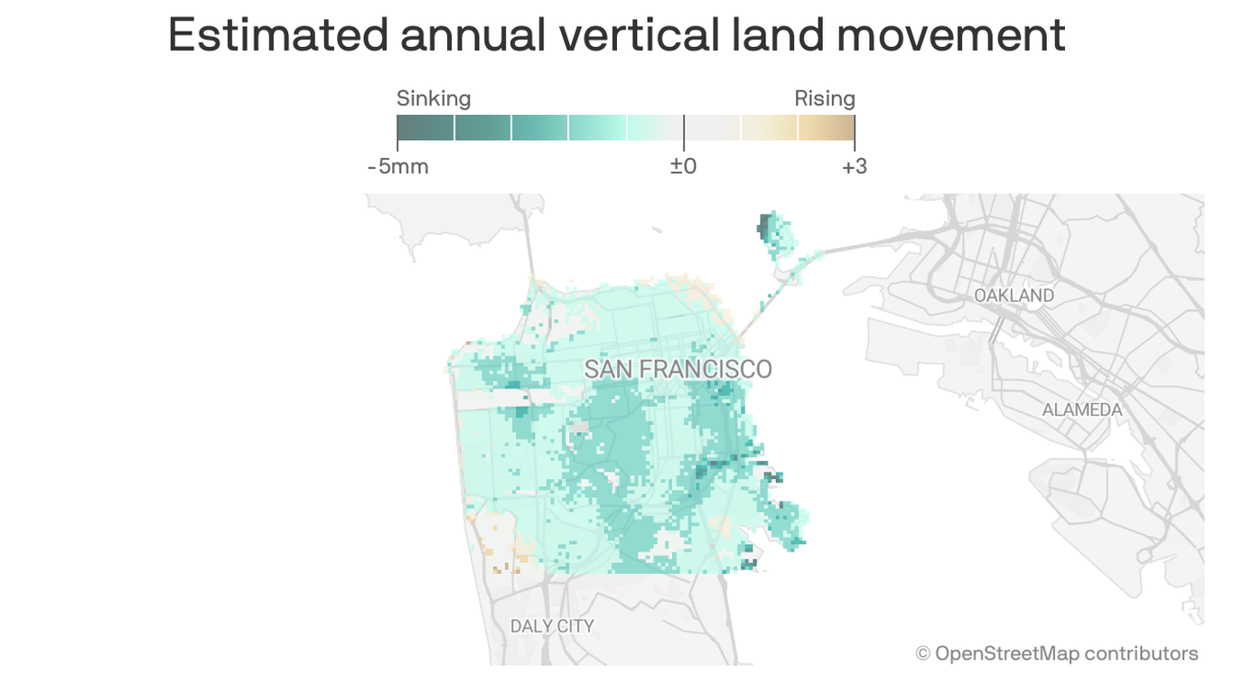NASA Data Shows San Francisco Sinking Fast, Putting Human Lives at Risk ...