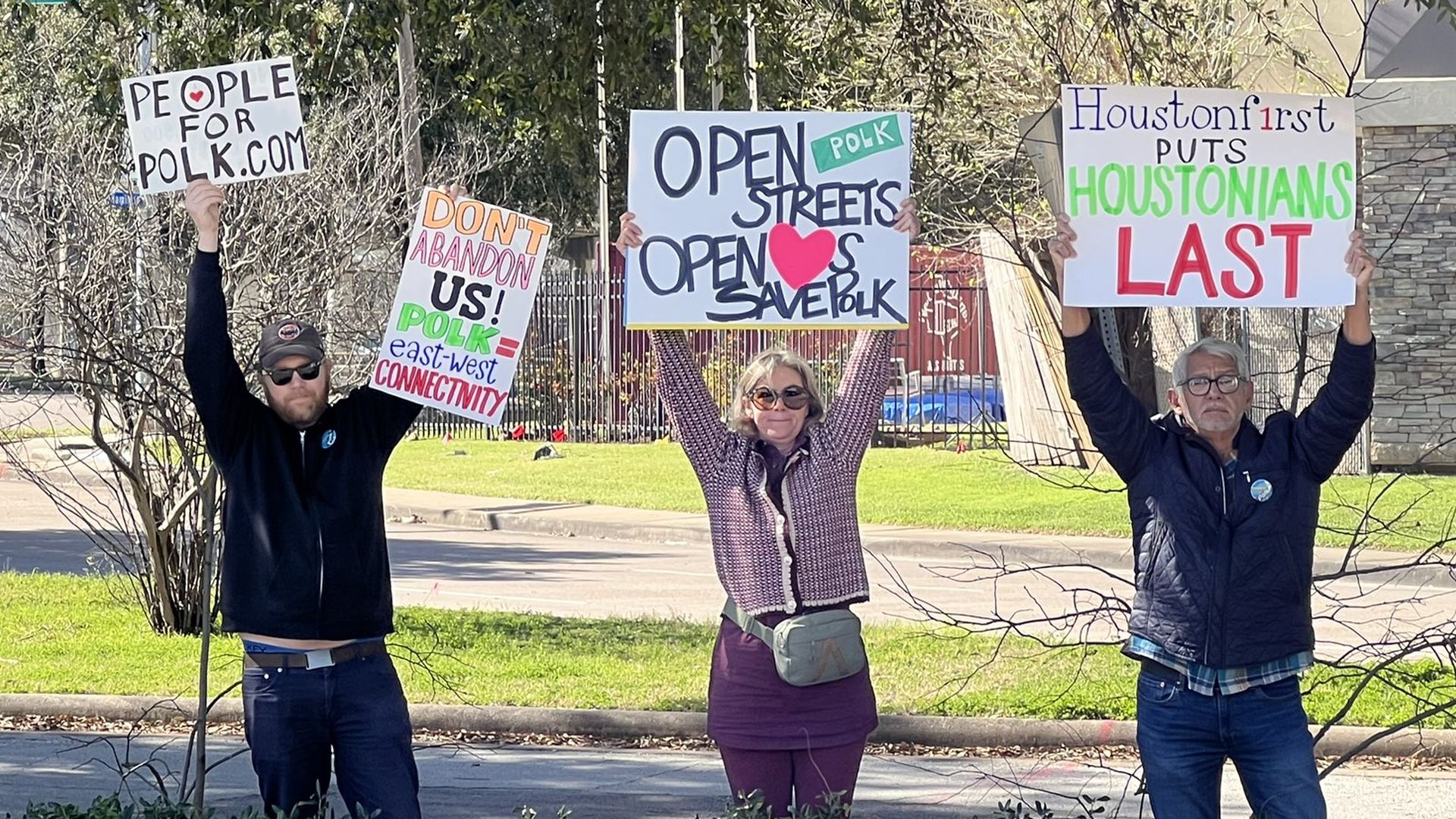 Houston advocates decry planned Polk Street closure - Axios Houston