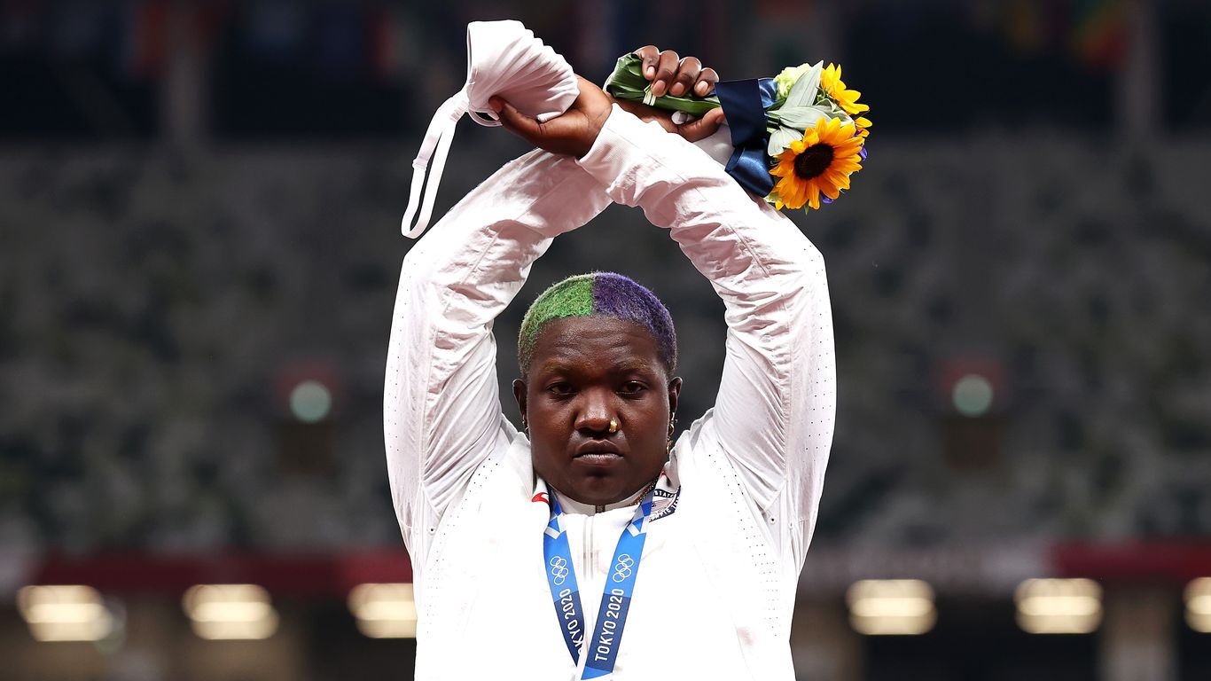 Raven Saunders: U.S. athletes planned "X" protests "for weeks"
