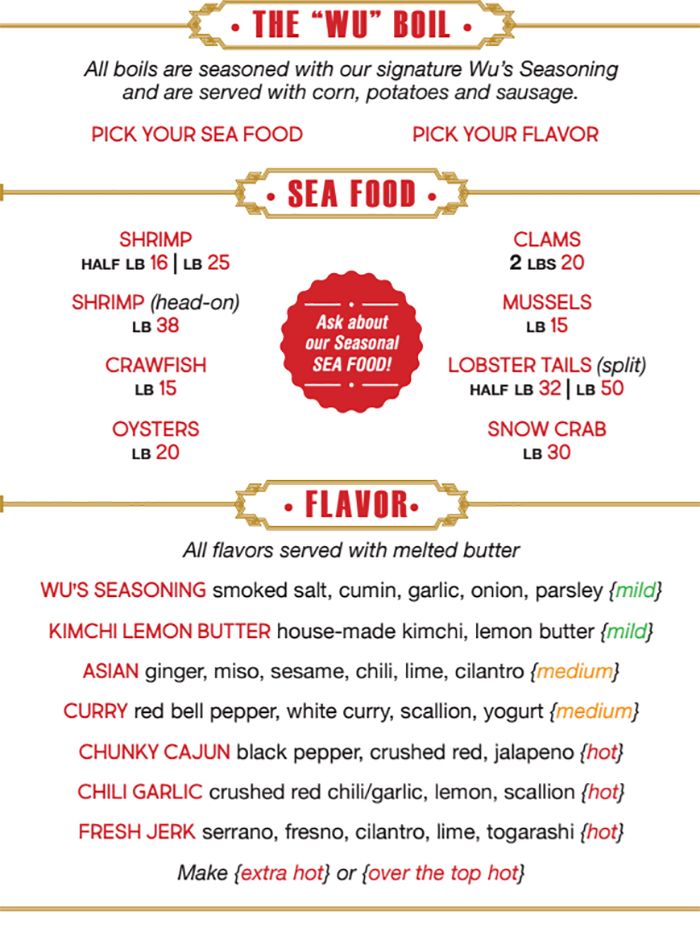 Wu’s has finalized its menu and we ate most of it for you, including ...