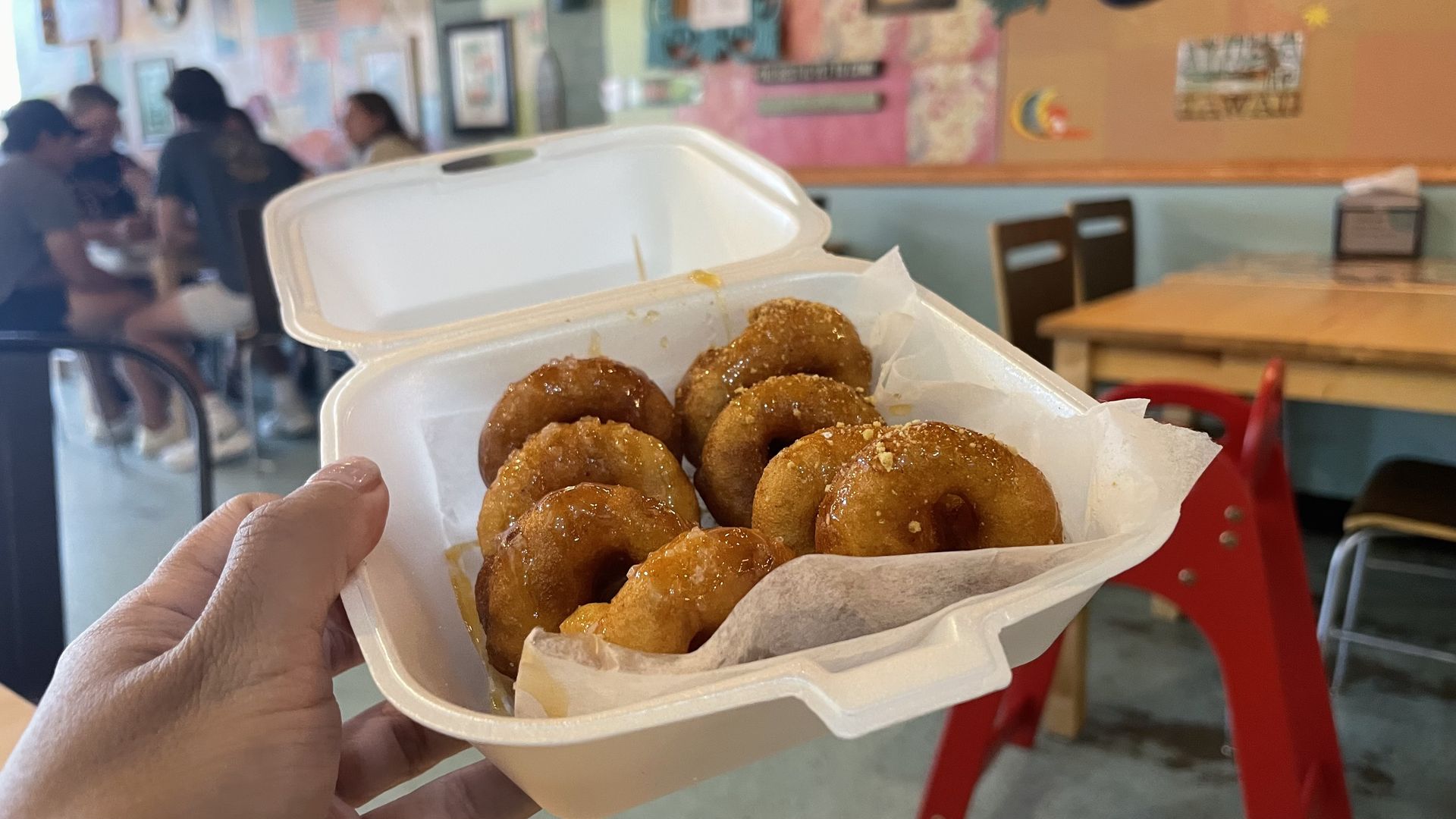 Salted doughnuts at Mahalo's in West Des Moines - Axios Des Moines