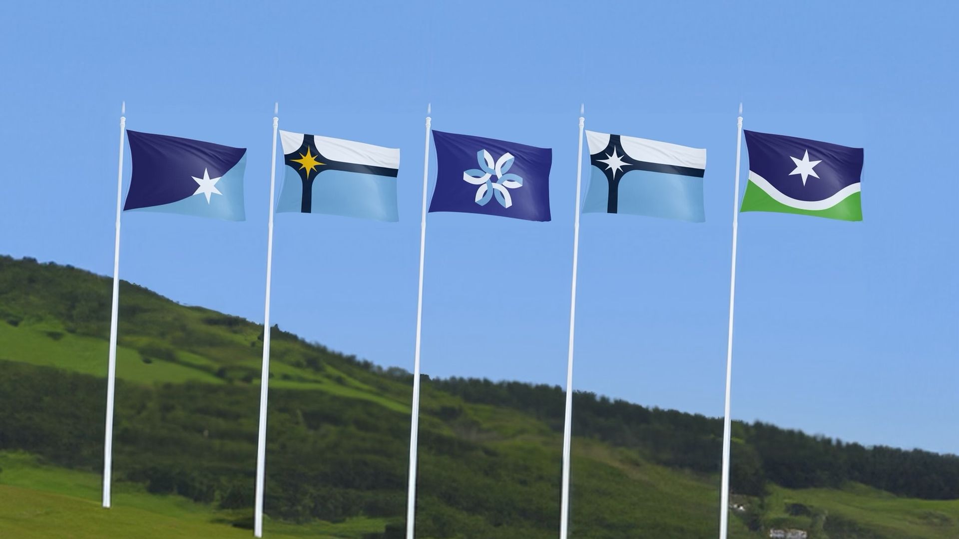 1 illustration to go: Urbandale's flag finalists - Axios Des Moines