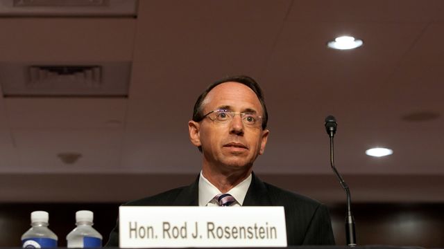 Rod Rosenstein defends Mueller appointment at hearing on Russia probe