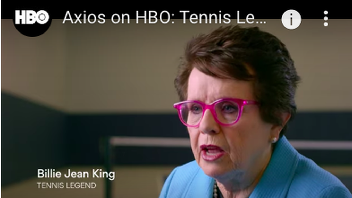 “Axios on HBO” interviews Billie Jean King