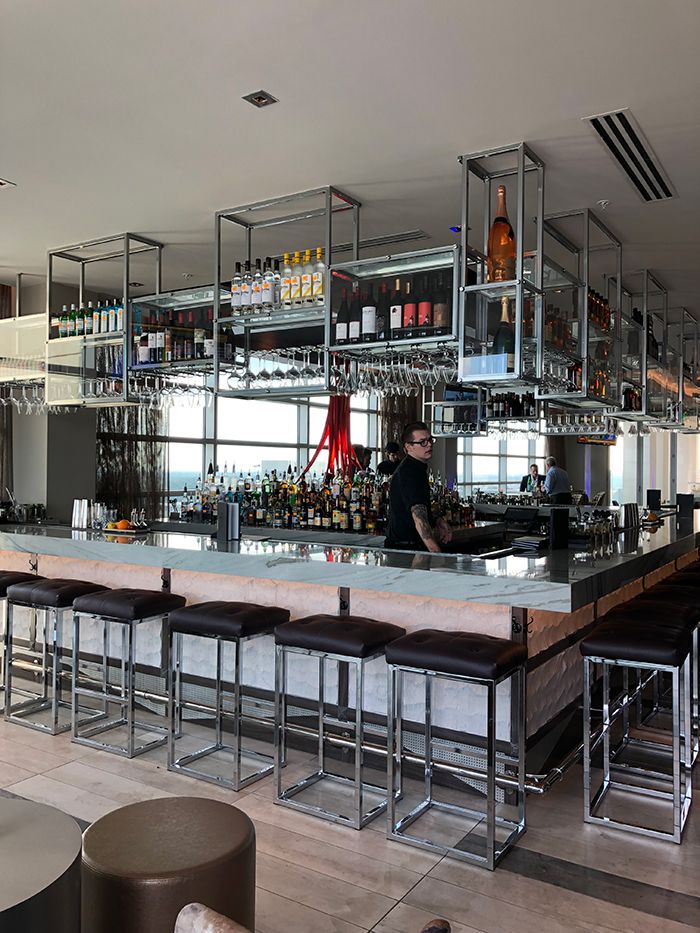 Nuvolé, a swanky rooftop bar and lounge, is now open on the 22nd floor ...