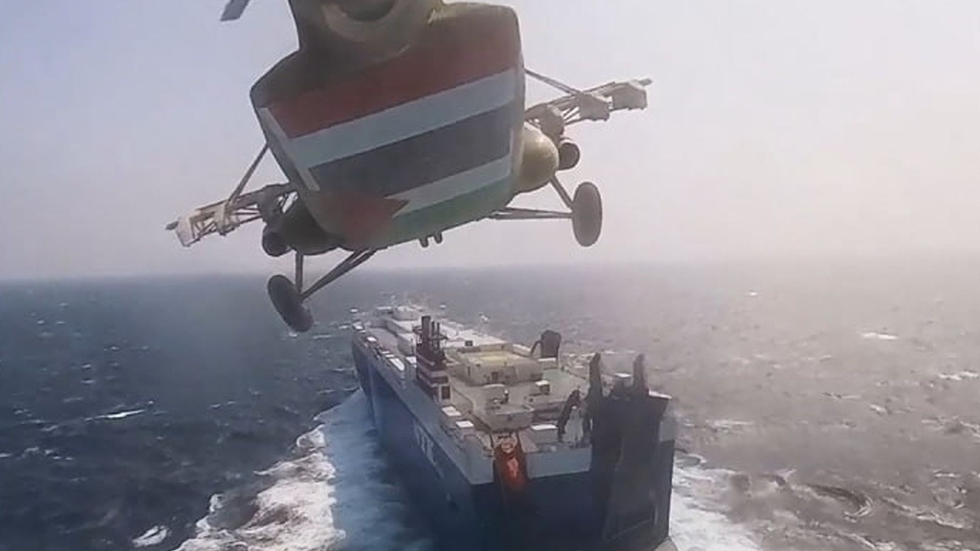 U.S. shoots down Houthi missiles, drones over Red Sea as ships transit