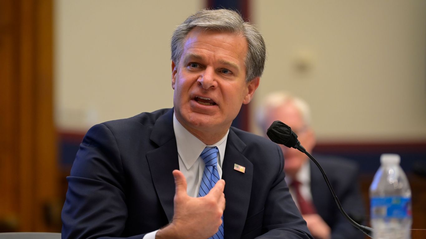 FBI chief condemns threats made after Mar-a-Lago search