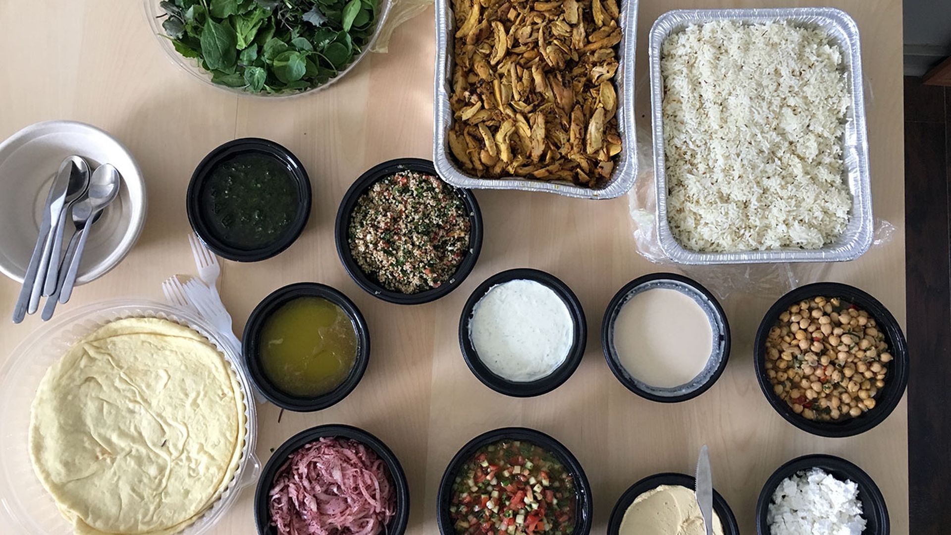 Yafo debuts new group menu. $60 will make a 6 person office happy and ...