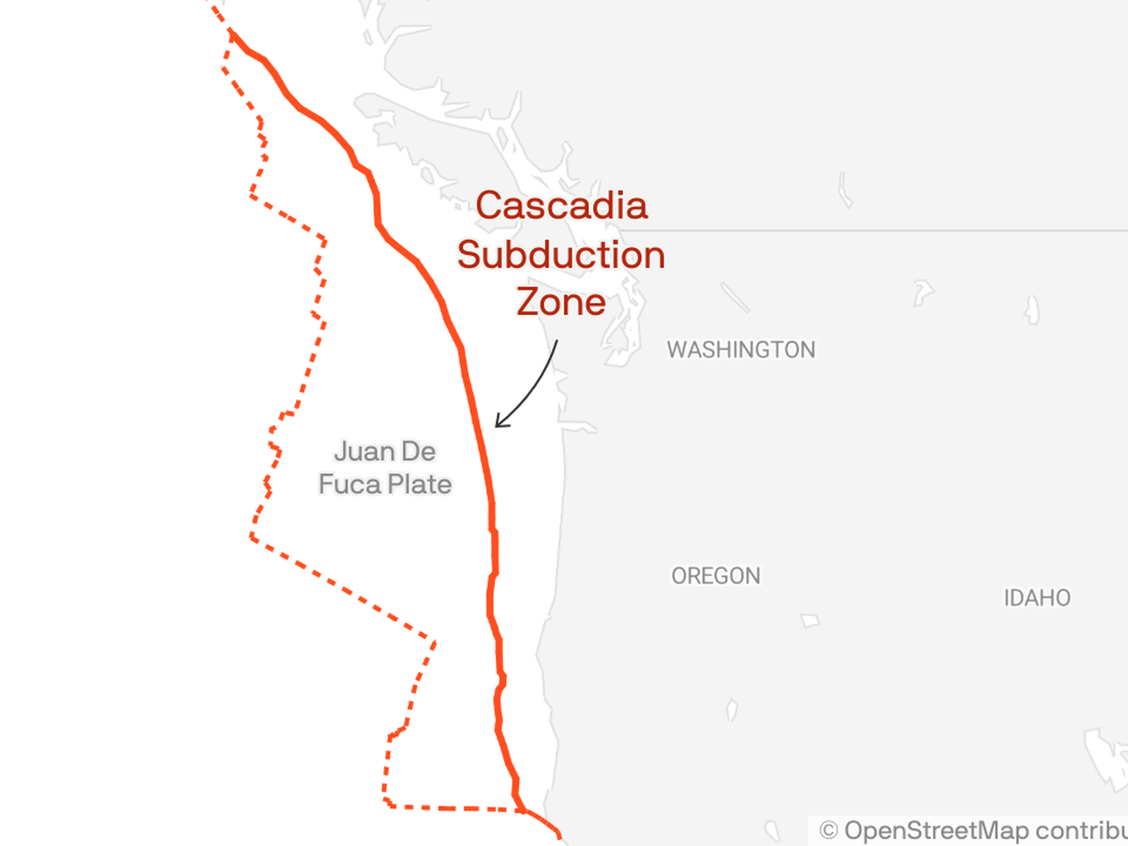 Subduction Zone Map