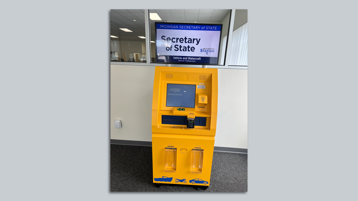 Painless stop at Midtown's new Secretary of State branch - Axios Detroit
