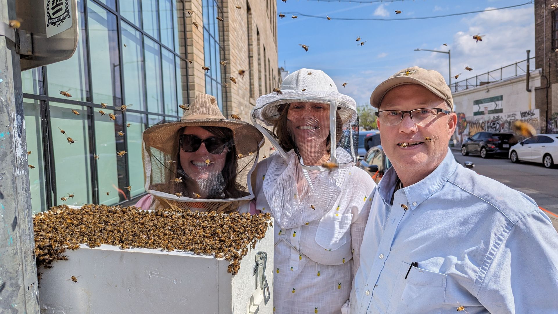 D.C. "Swarm Squad" rescued bees after Union Market swarm - Axios ...