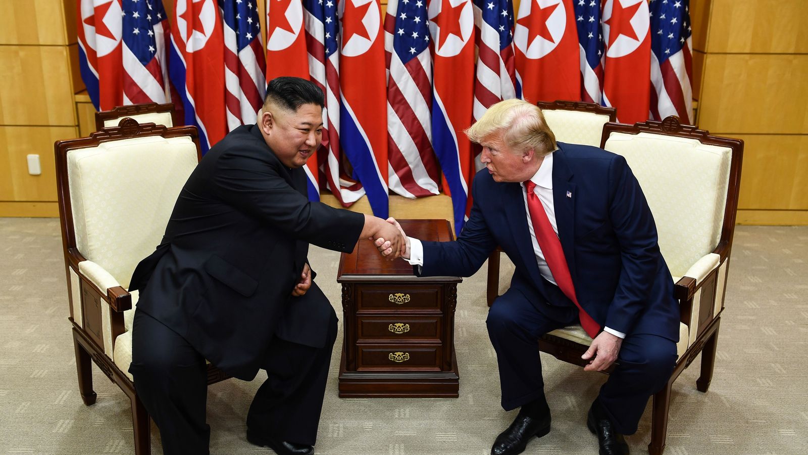 Trump Kim Historic Meeting At Korean Dmz — In Photos