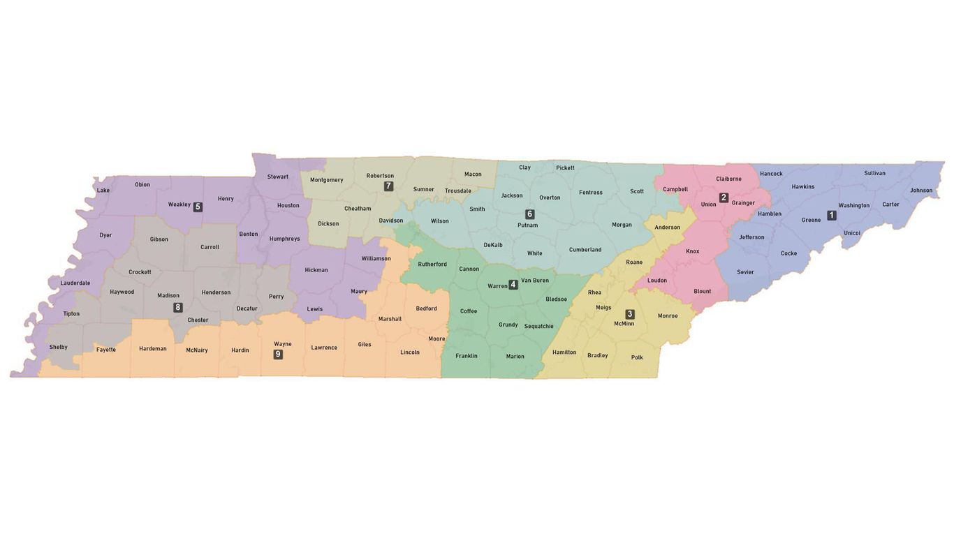 Tennessee Republicans propose gerrymandered U.S. House map - Axios ...