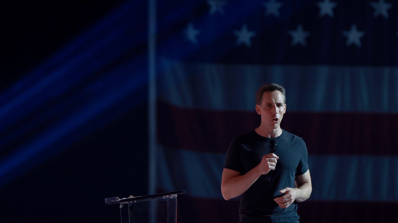 Sen. Josh Hawley says he's "not going to run" from Democrats