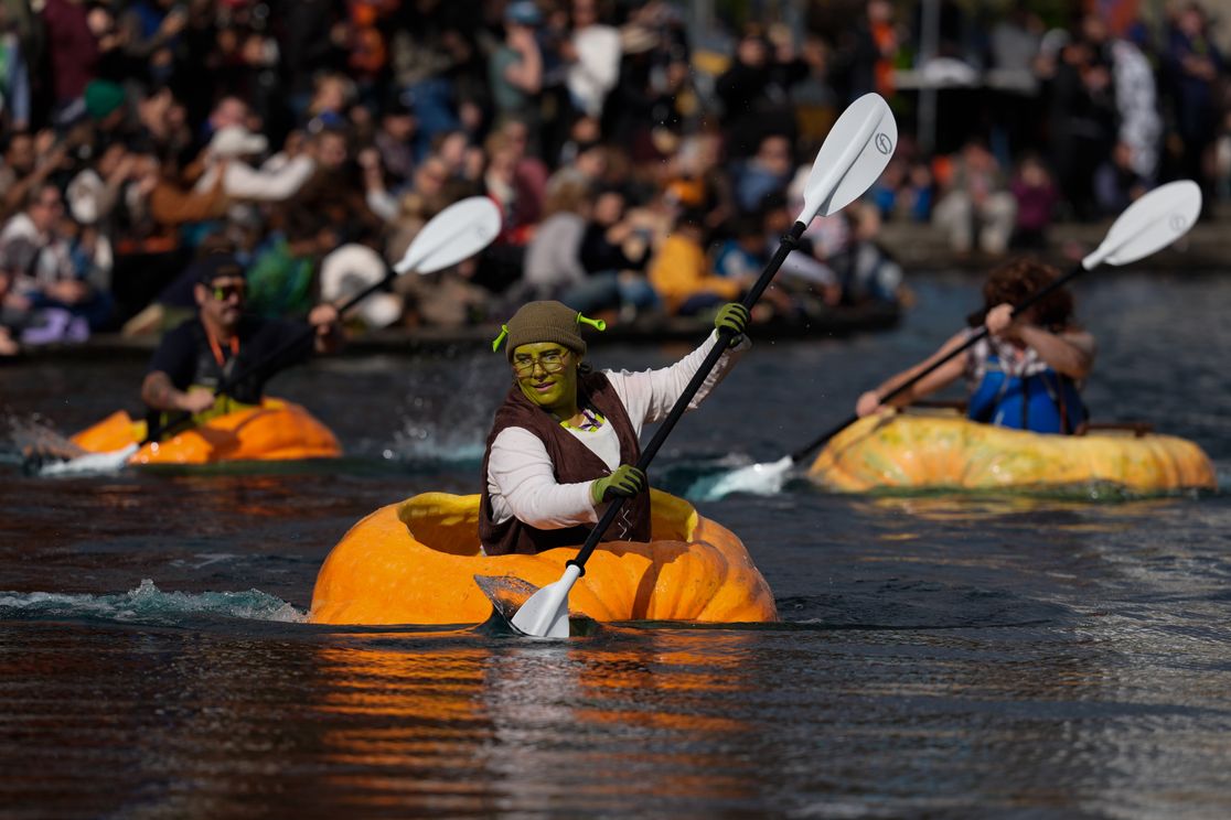 West Coast Giant Pumpkin Regatta Held In Oregon - A Boat Race With ...