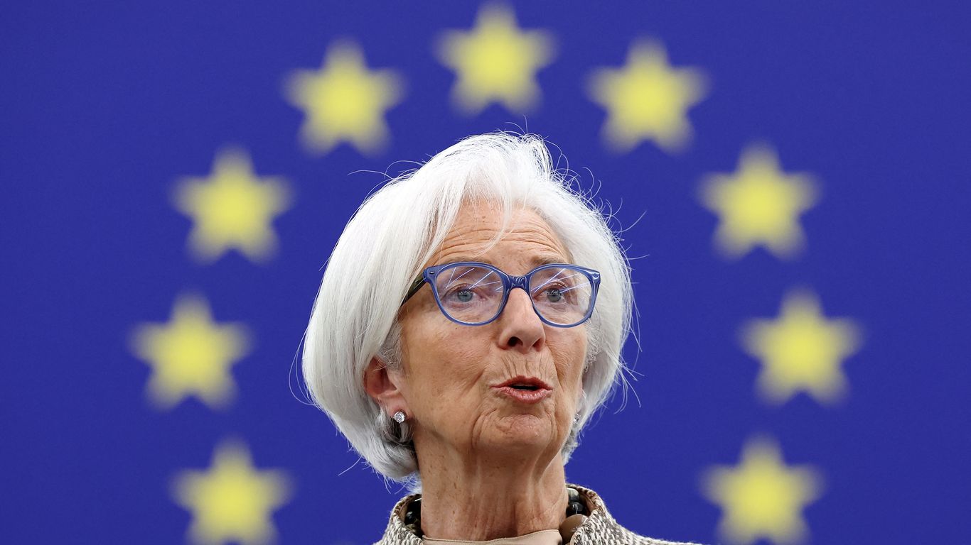 Europe's central bank keeps record-high interest rates, cuts inflation ...