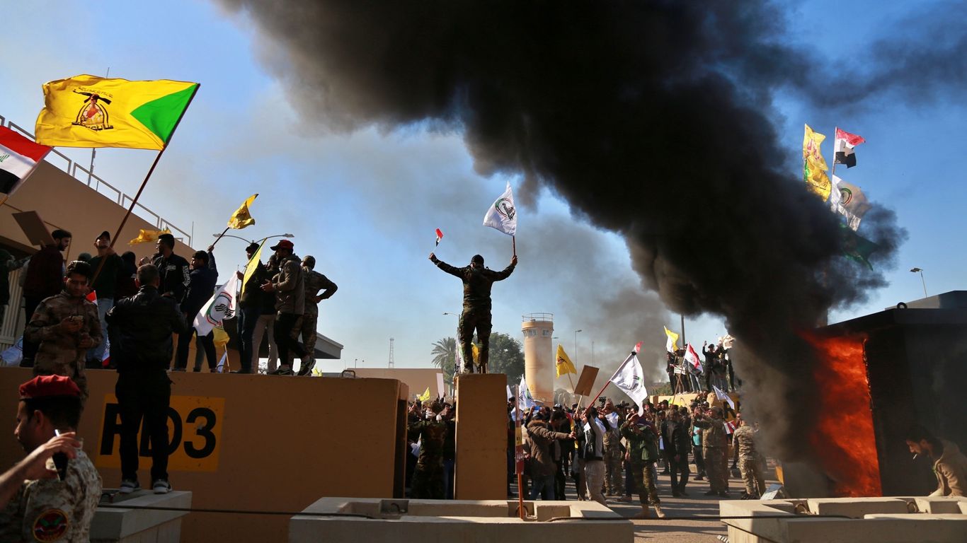 U.S. embassy in Baghdad, Iraq, attacked by protestors and evacuated