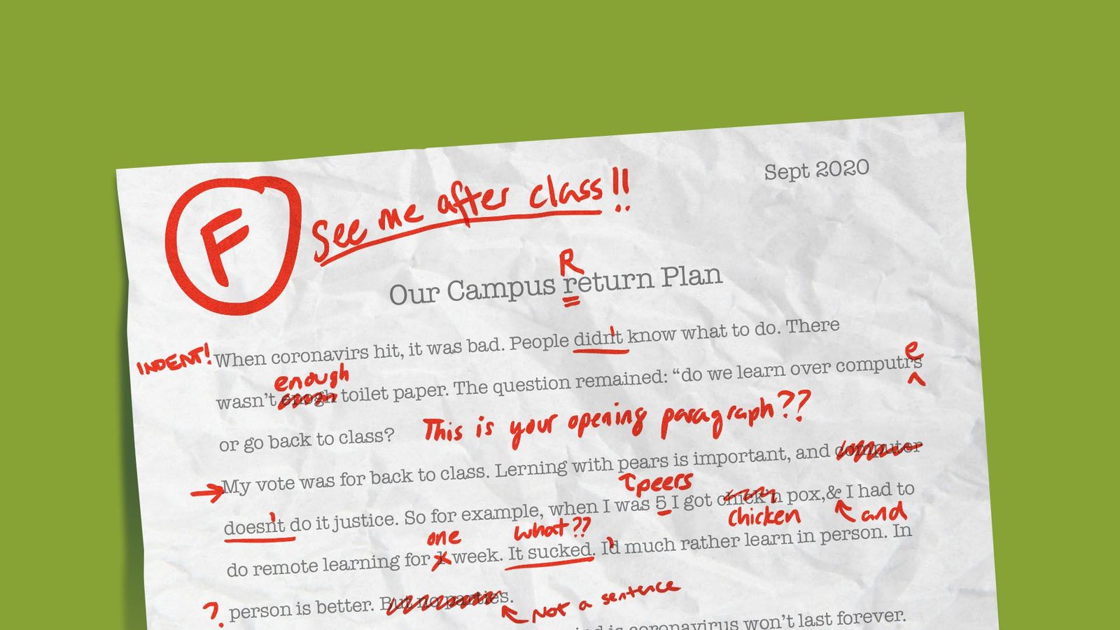 College students give failing grade on return to campus