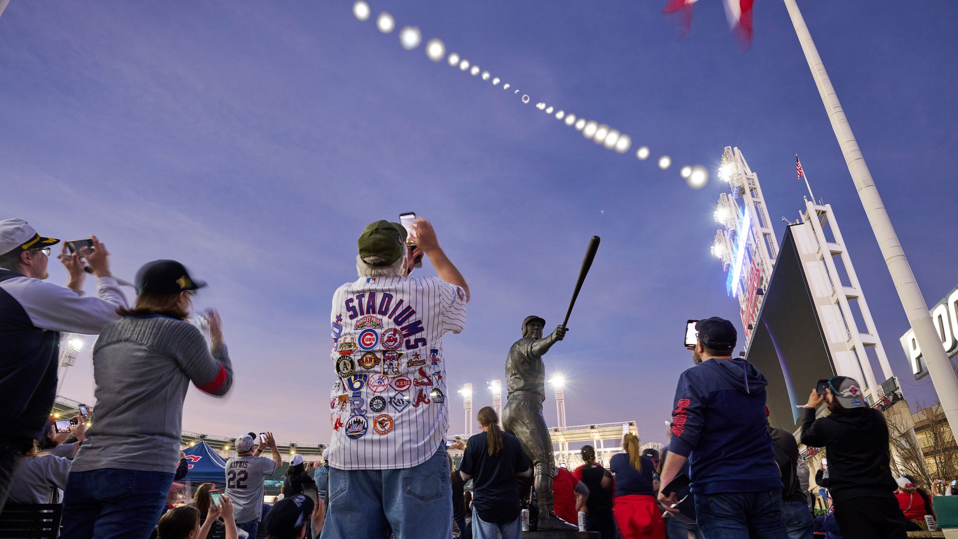 Cleveland basks in spotlight of eclipse, women's Final Four - Axios ...