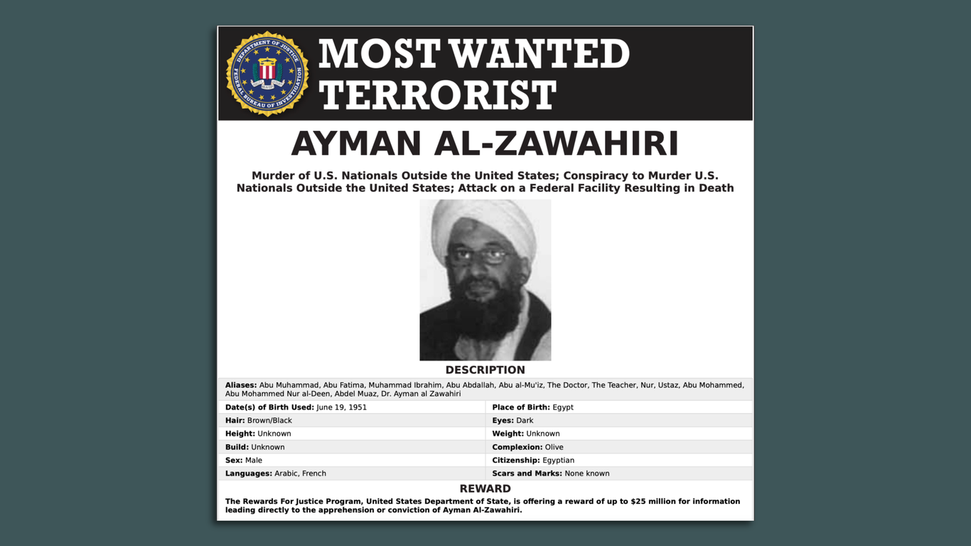 Biden: "Justice has been delivered" with death of al-Qaeda leader Ayman ...