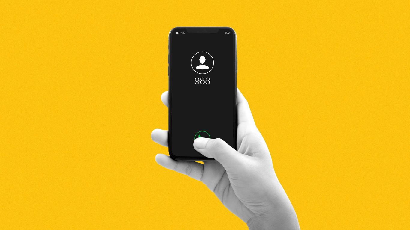 Texas leaves nearly a quarter of 988 calls unanswered - Axios Houston