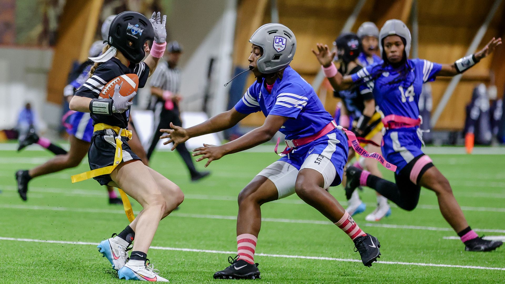 Girls flag football catching on in Chicago - Axios Chicago