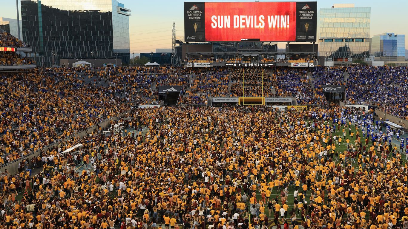 Chips & salsa: ASU fined for field rushing - Axios Phoenix