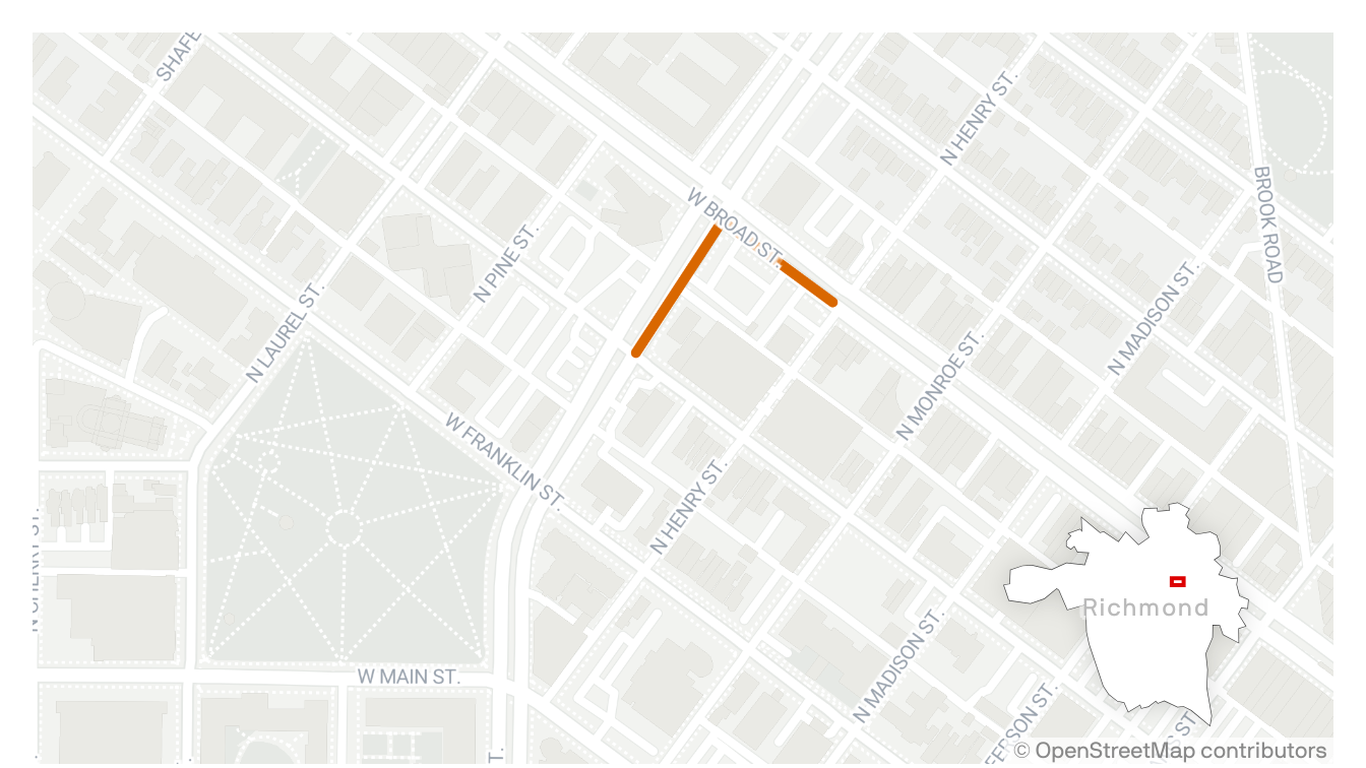 Yearslong sidewalk and lane closures around VCU and ICA start this week ...