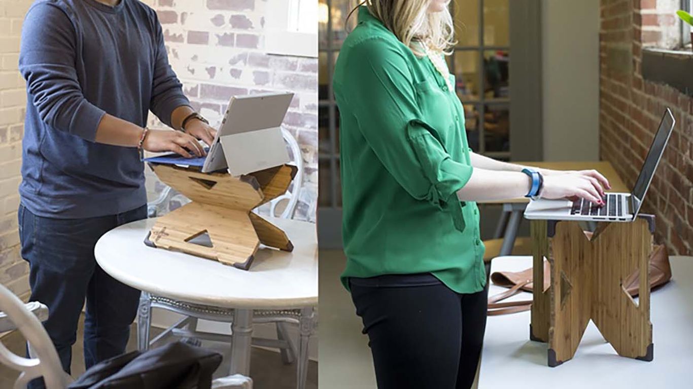This standing laptop desk, created in Charlotte, has already exceeded ...