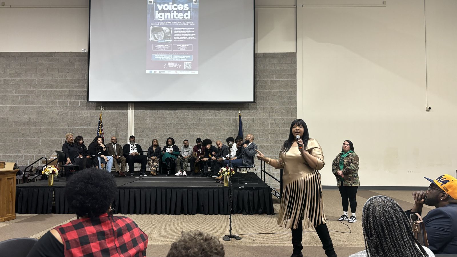 Anti-violence activist Emerald Snipes-Garner speaks to Indy youth ...