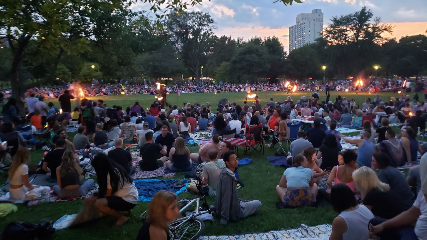 Full Moon Jam: 5 tips to enjoy Chicago's fiery gathering - Axios Chicago