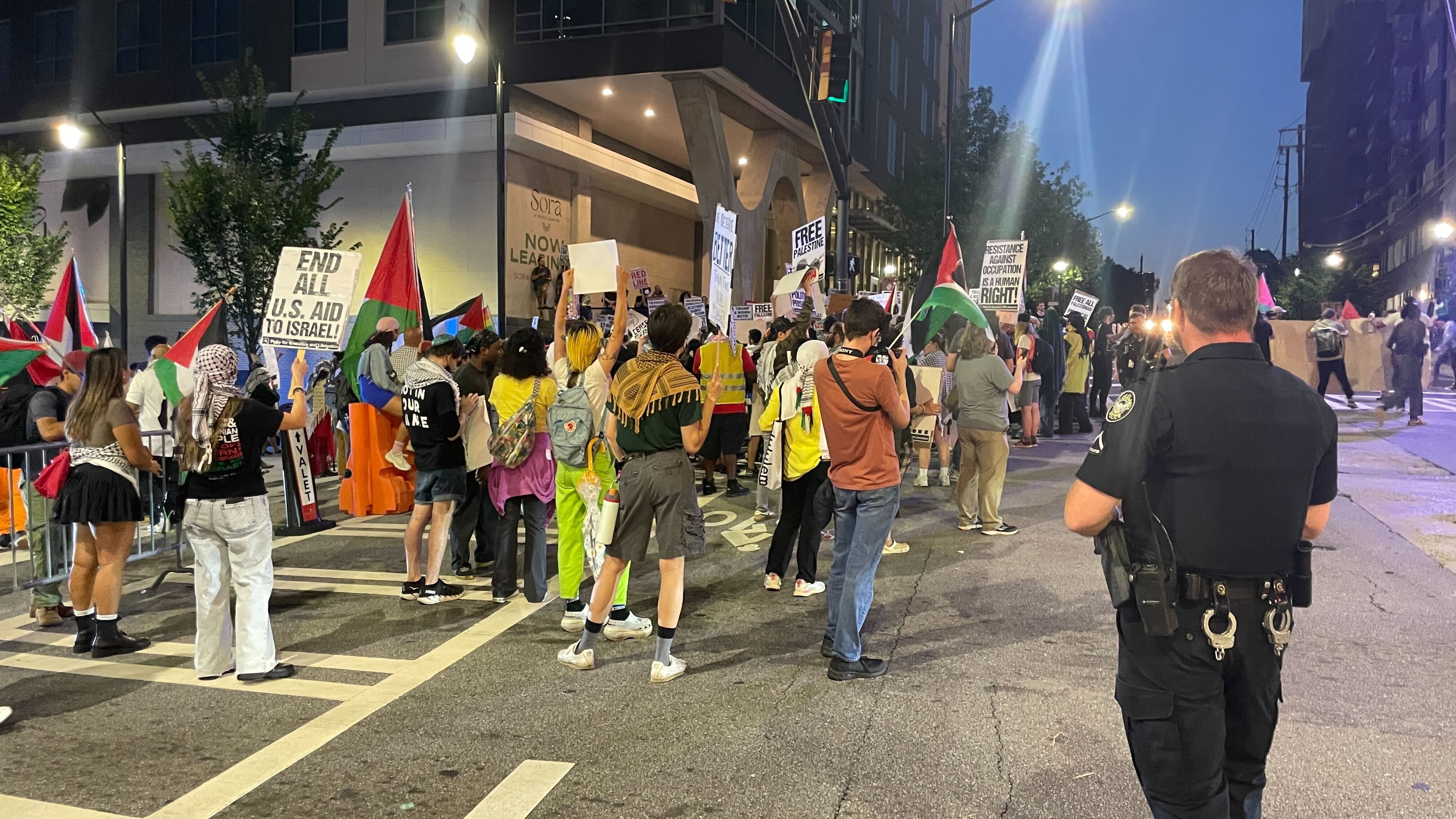 Atlanta protest scenes amid Biden-Trump debate - Axios Atlanta