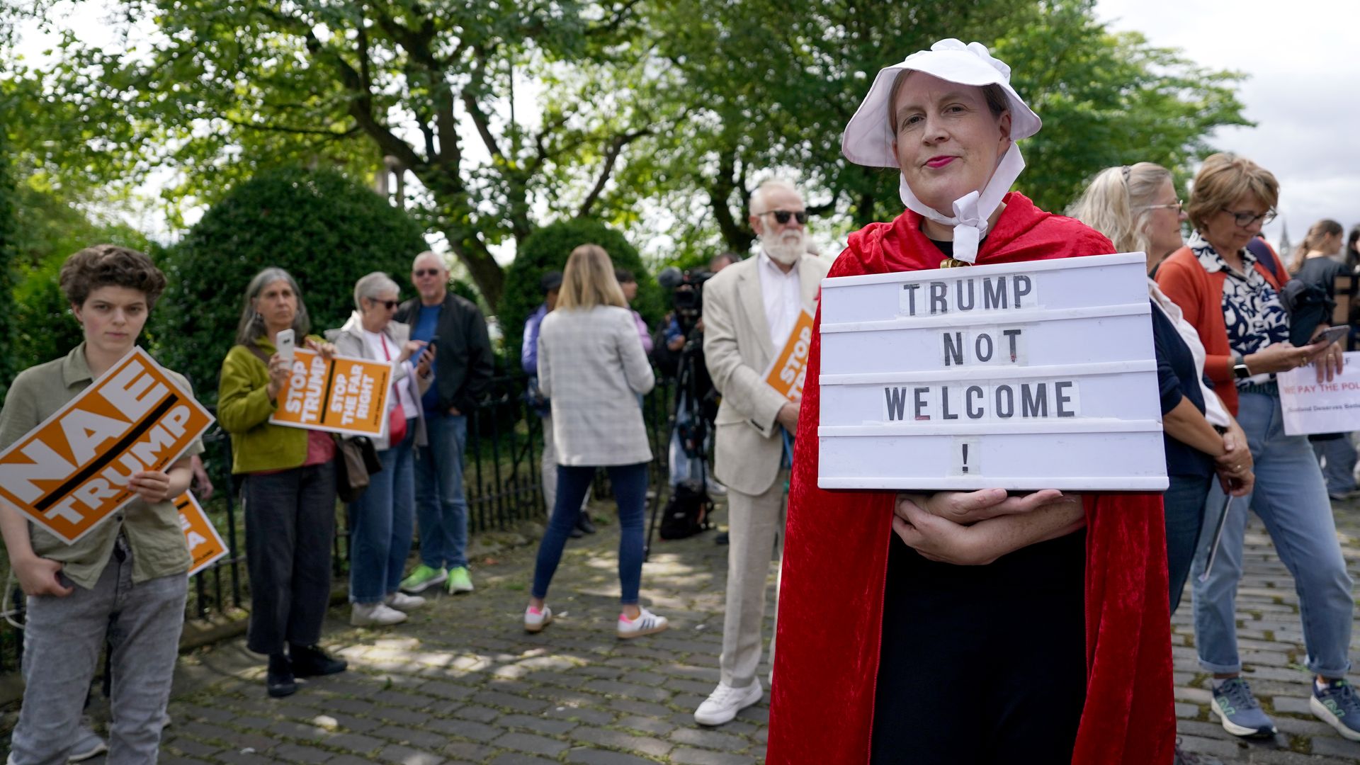 Scotland Trump protest photos: Rallies held as president visits