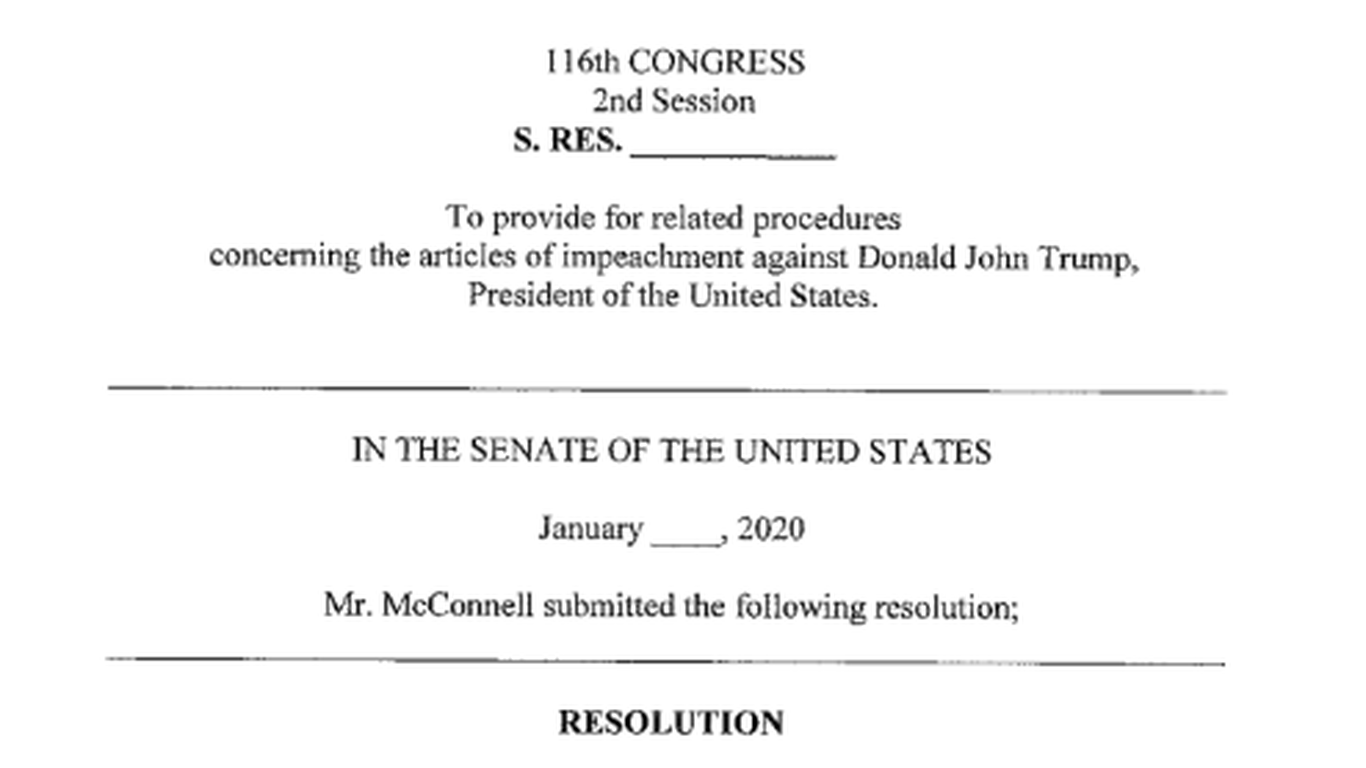 Senate approves trial resolution, teeing up final impeachment vote