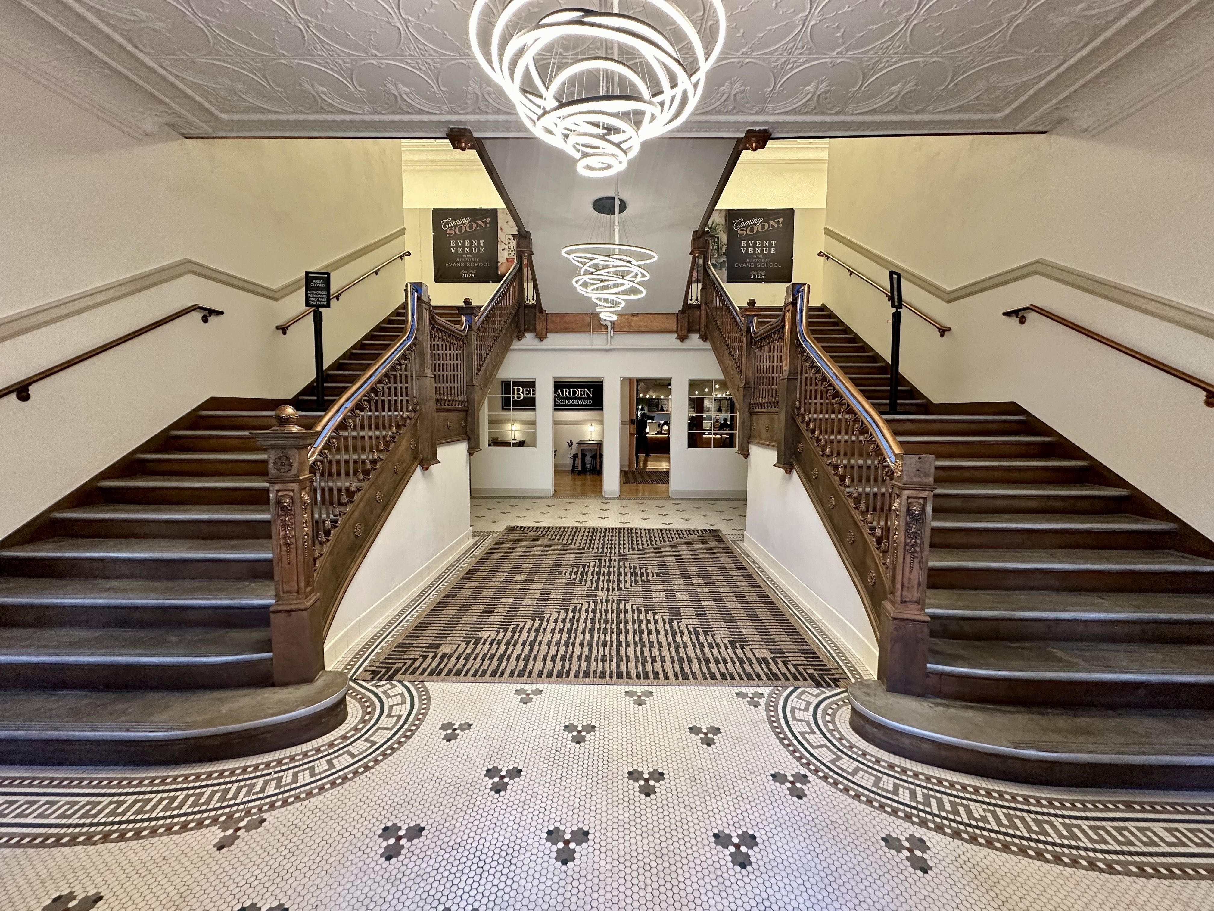 Schoolyard Beer Garden opens in Denver's historic Evans School - Axios ...