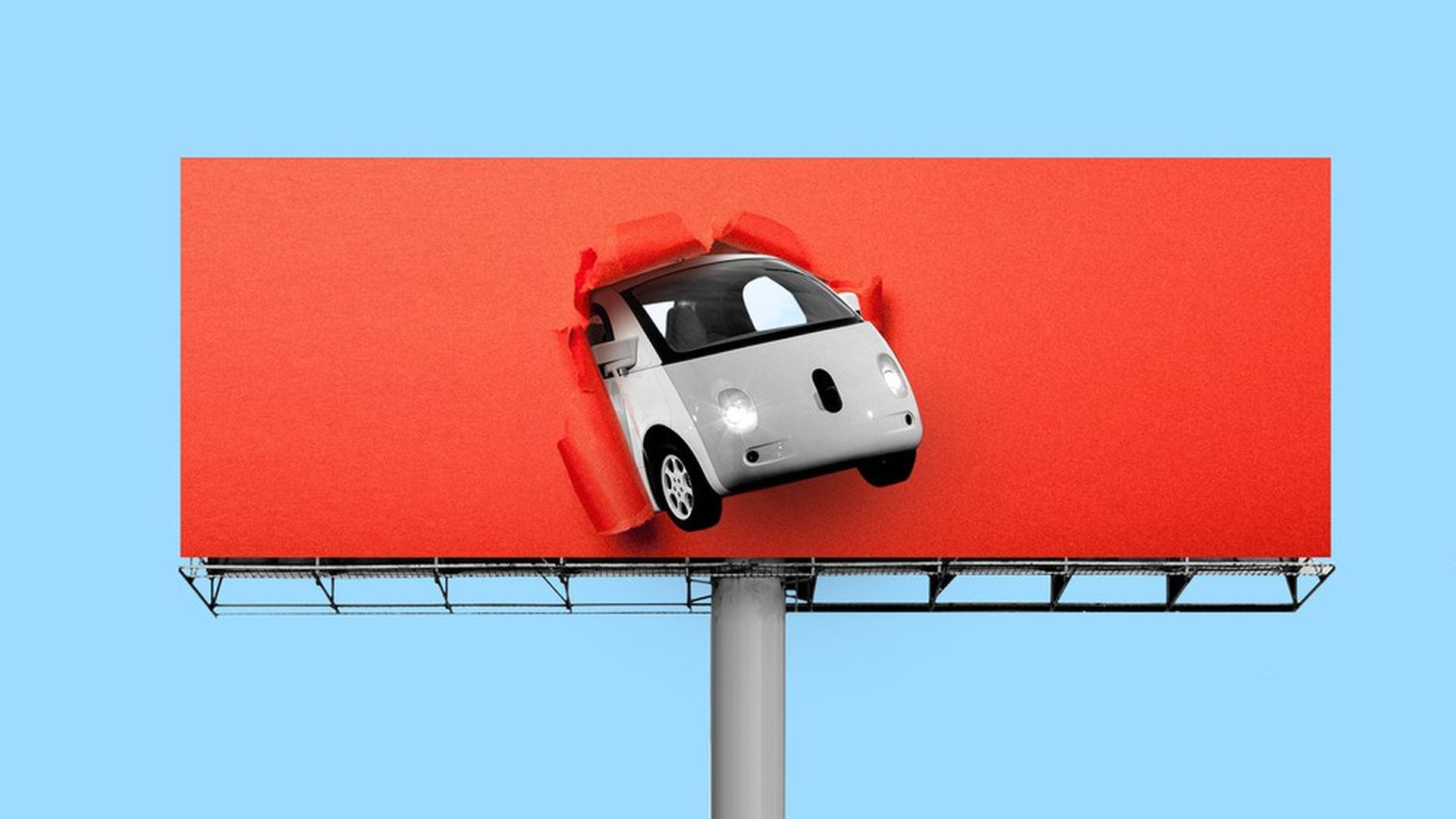 What happens to billboards and radio when cars drive themselves