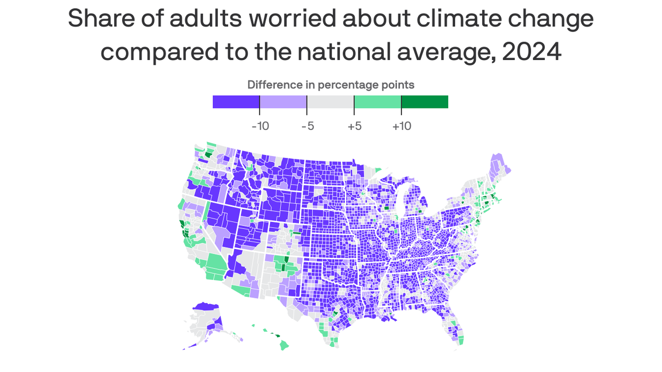 Where America's climate change anxiety lies