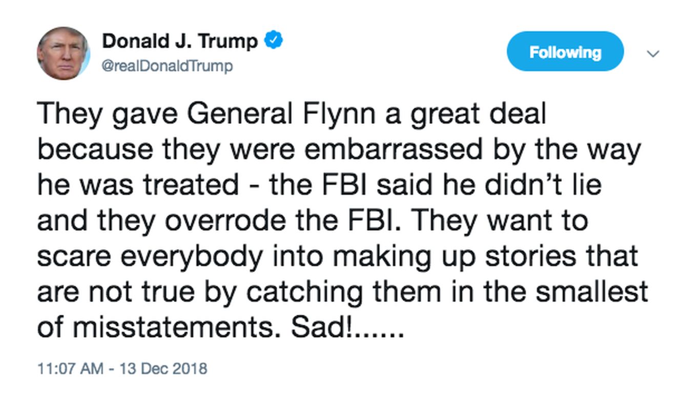 Trump Tweets That Michael Flynn Got A great Deal trump-tweets-that-michael-flynn-got-a-great-deal